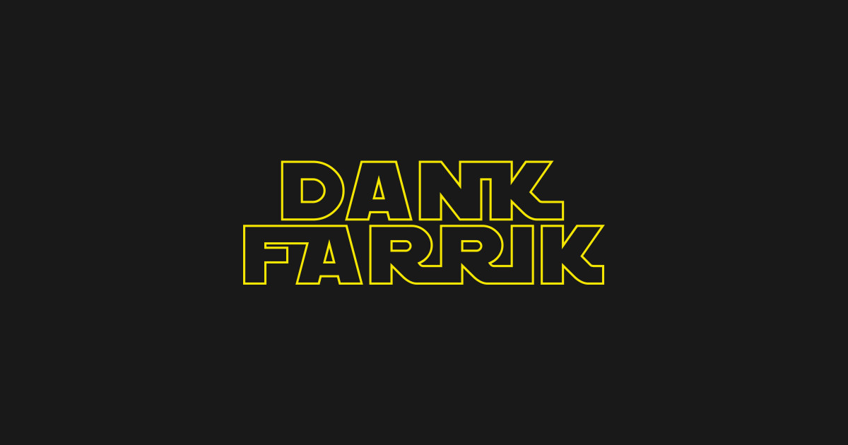 DANK FARRIK - SW font outline - Dank Farrik - T-Shirt | TeePublic