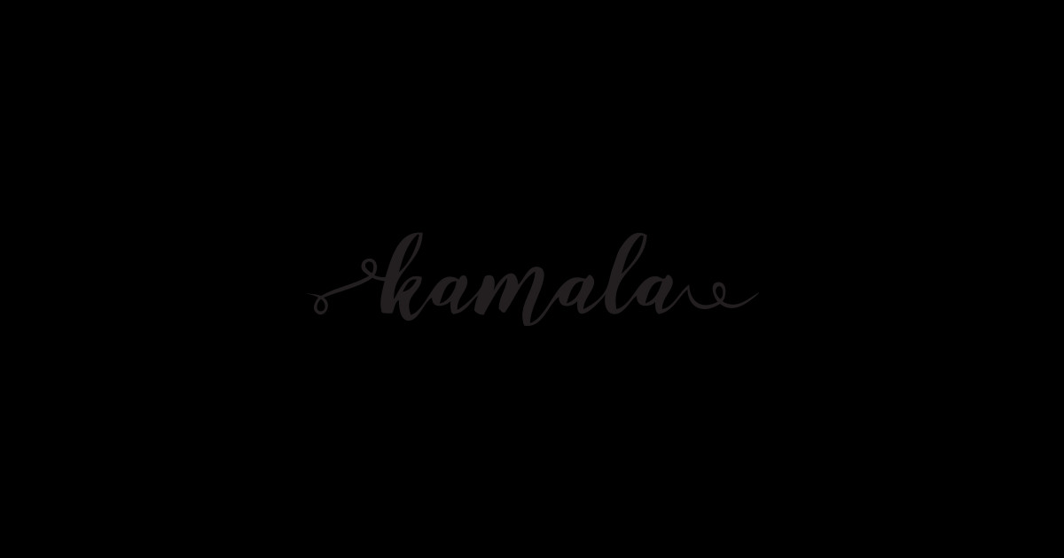 kamala script - Kamala Harris - Sticker | TeePublic