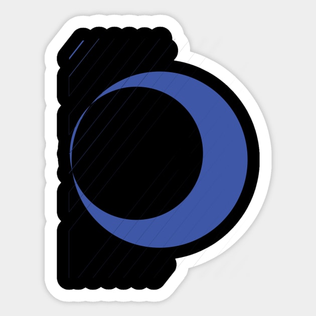 blue moon - Blue Moon - Sticker | TeePublic