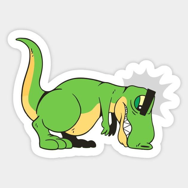 T- Rex Push Ups - T Rex Push Ups - Sticker | TeePublic