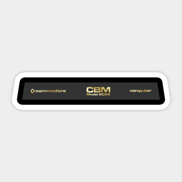Commodore CBM 8096 - Gold - Commodore - Sticker | TeePublic