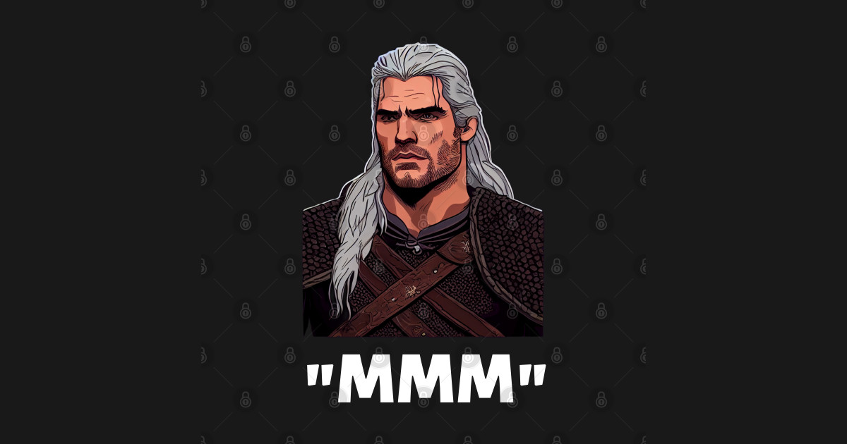 Monster Slayer - Mmm - Cartoon Portrait - Black - Fantasy Witcher ...