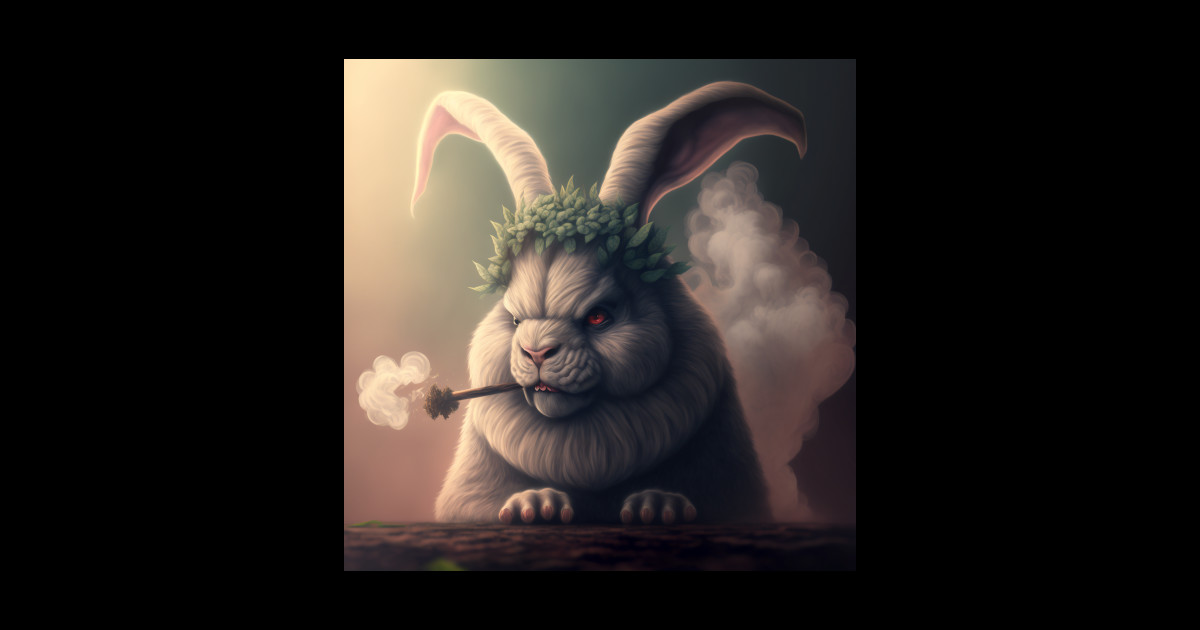 Smoking rabbit - Smoking - Sticker | TeePublic