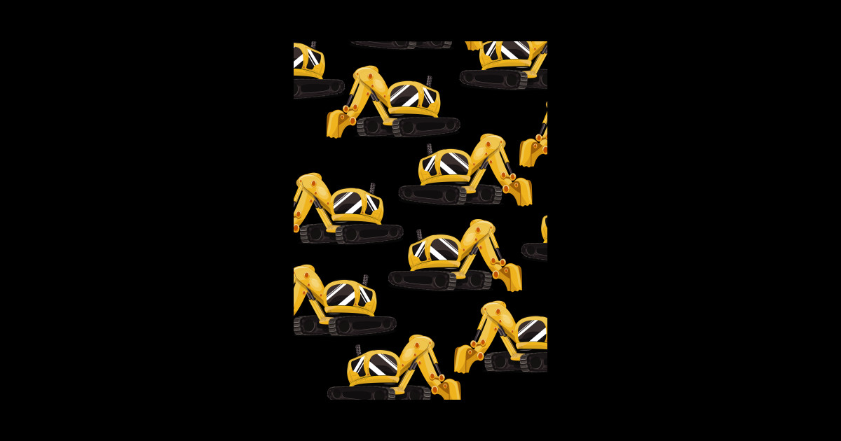 Construction Digger Pattern - Construction Digger Pattern - Pillow ...