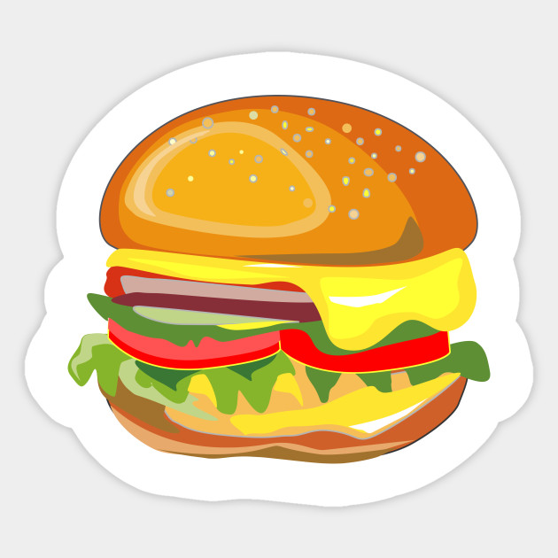 burger - Burger Food - Sticker | TeePublic