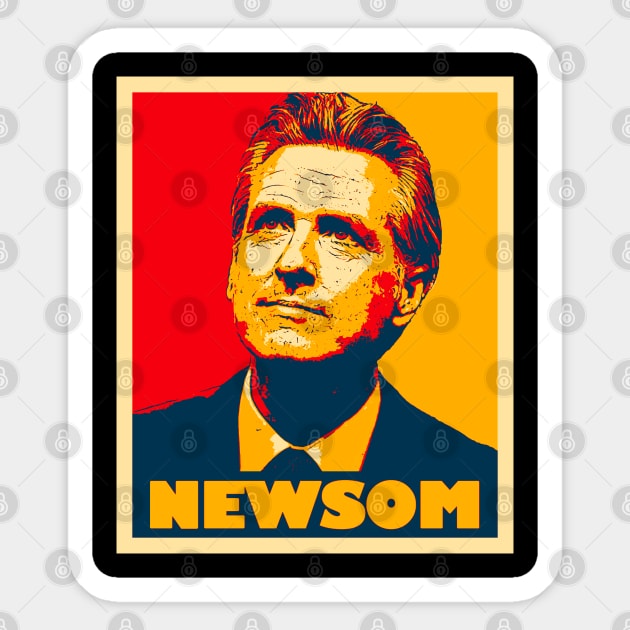 Gavin newsom california - Governor - Sticker | TeePublic