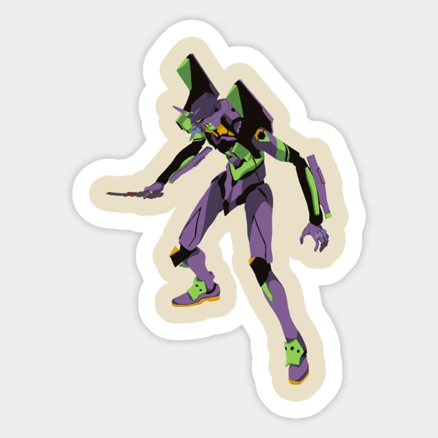 Eva Unit 01 - Neon Genesis Evangelion - Sticker | TeePublic