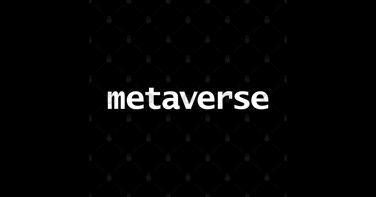 Metaverse Minimal White Text Typography - Metaverse - T-Shirt | TeePublic