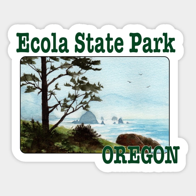 Ecola State Park - Ecola State Park Oregon - Sticker | TeePublic