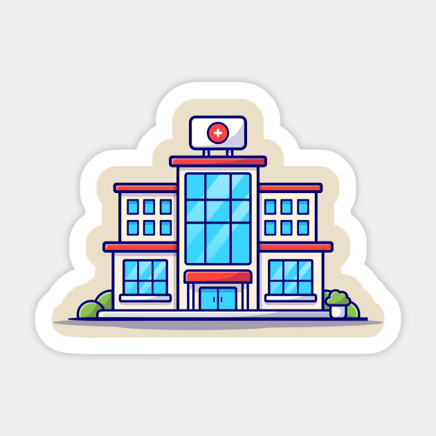 Hospital Building - Hospital - Sticker | TeePublic