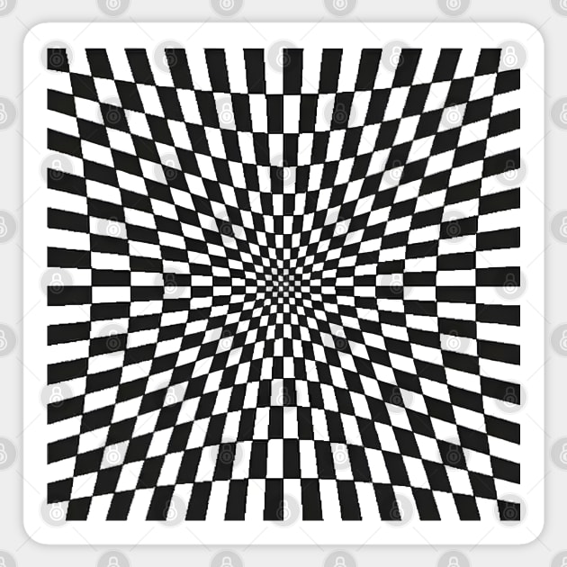 Trippy Black and White checkered racing flag - Racing Car Pattern ...