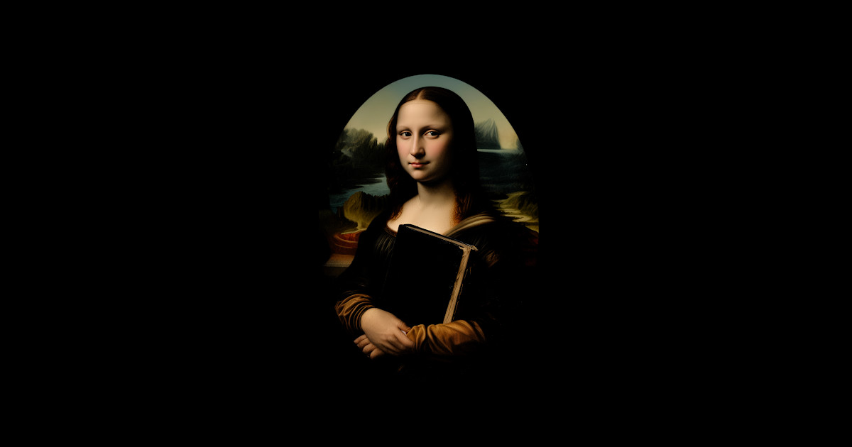 Iconic Mona Lisa | Creative Art with Book - Iconic Mona Lisa Creative ...