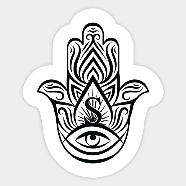 hamsa evil eye design