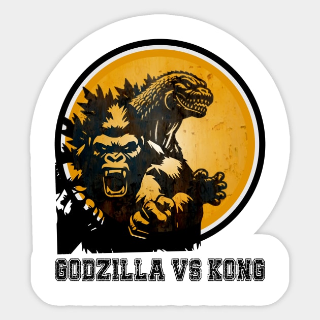 godzilla vs kong - Godzilla Vs Kong Movie 2021 - Sticker | TeePublic
