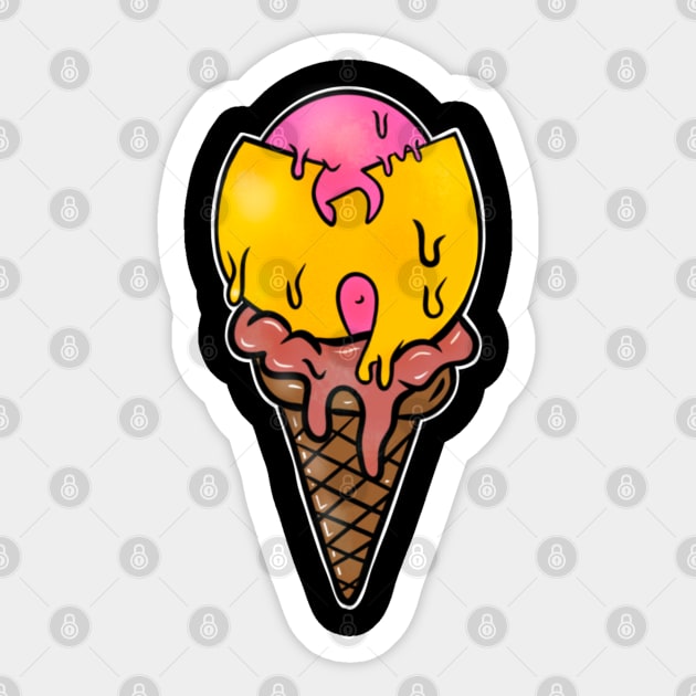 Ice Cream Hip Hop - 90s Hip Hop - Sticker | TeePublic