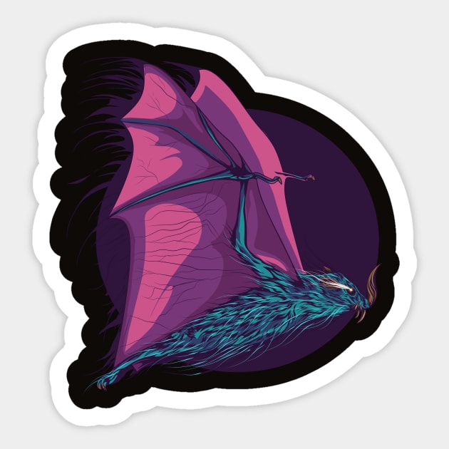 bat pop art - Bat - Sticker | TeePublic