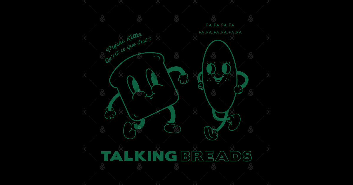 Talking Breads - Talking Heads - Sticker | TeePublic