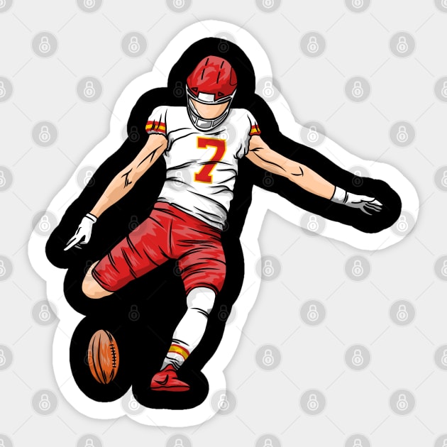 Butker The Kicker - Harrison Butker Cartoon - Harrison Butker - Sticker ...