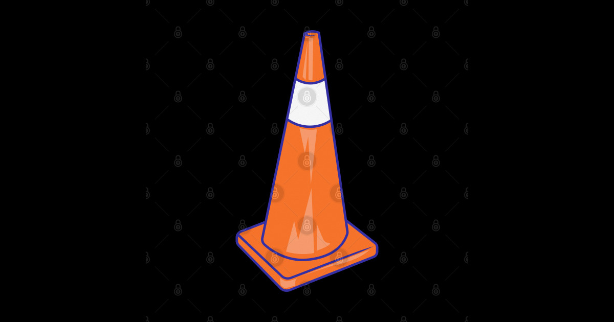 Traffic Cone - Traffic Cone - Sticker | TeePublic