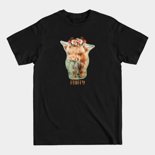 A cute fluffy cow - Fluffy - T-Shirt sold by George Henry | SKU 2105532 ...