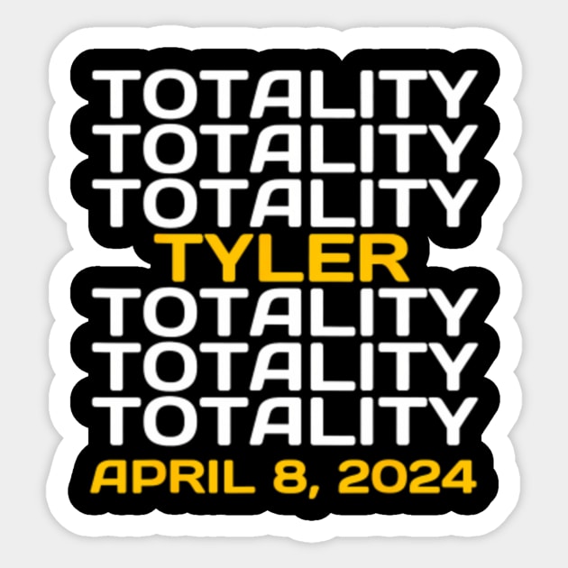 Tyler Texas Solar Eclipse April 8 2024 Totality - Tyler Texas - Sticker ...