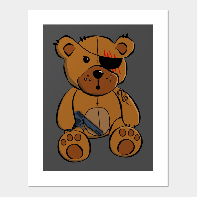 Bad Teddy Bear - Bear - Posters and Art Prints | TeePublic