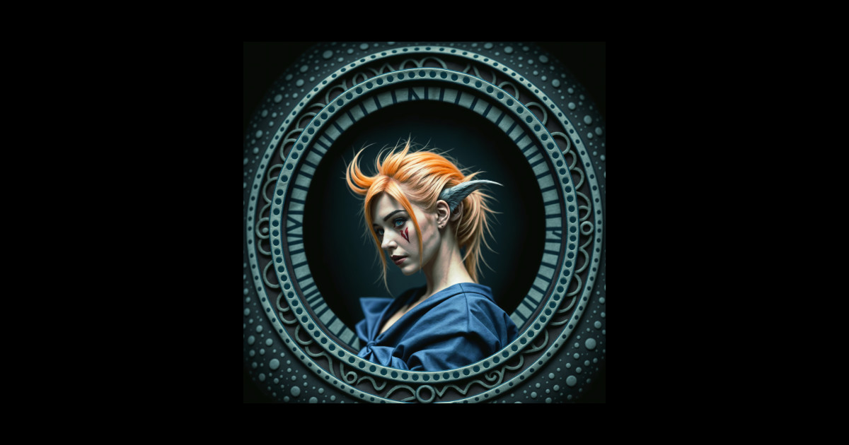 Chrono Sentinel Character Sticker Teepublic
