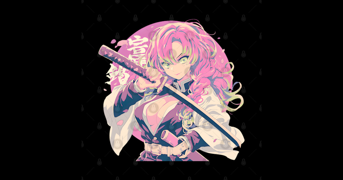 Mitsuri Kanroji Love Hashira | Demon Slayer Anime Fan Art|PERFECT GIFT ...