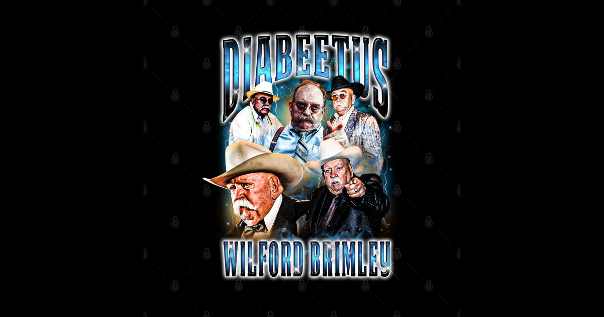 Diabeetus Wilford Brimley - 90's bootleg hip hop - Diabeetus - Sticker ...