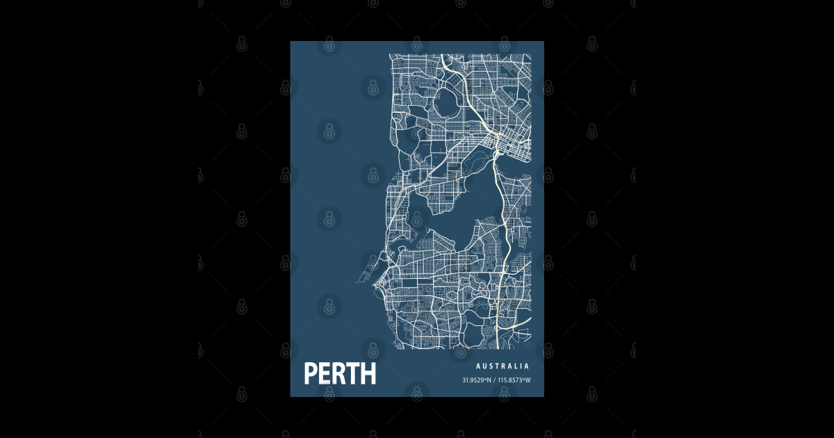 Peth Blueprint Street Map, Peth Colour Map Prints - Peth Blueprint ...