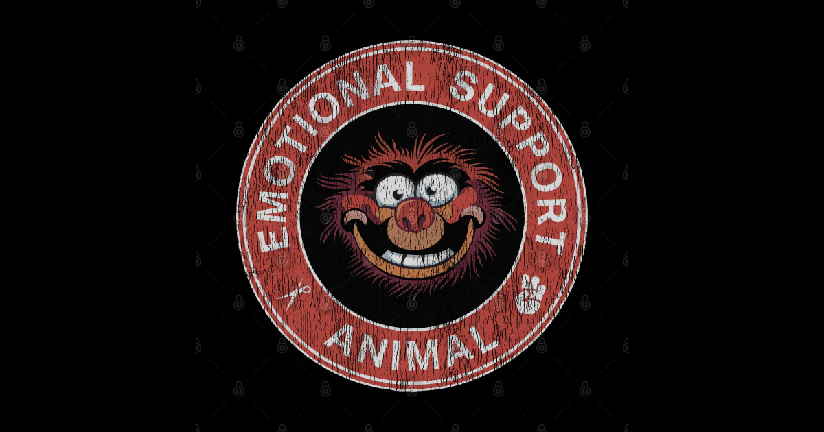 Muppets Emotional Support Animal Vintage - Muppets - Sticker | TeePublic