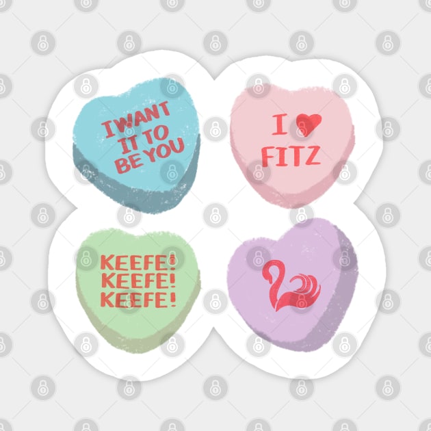 Fitz Keeper of the Lost Cities Conversation Hearts - Kotlc - Magnet ...