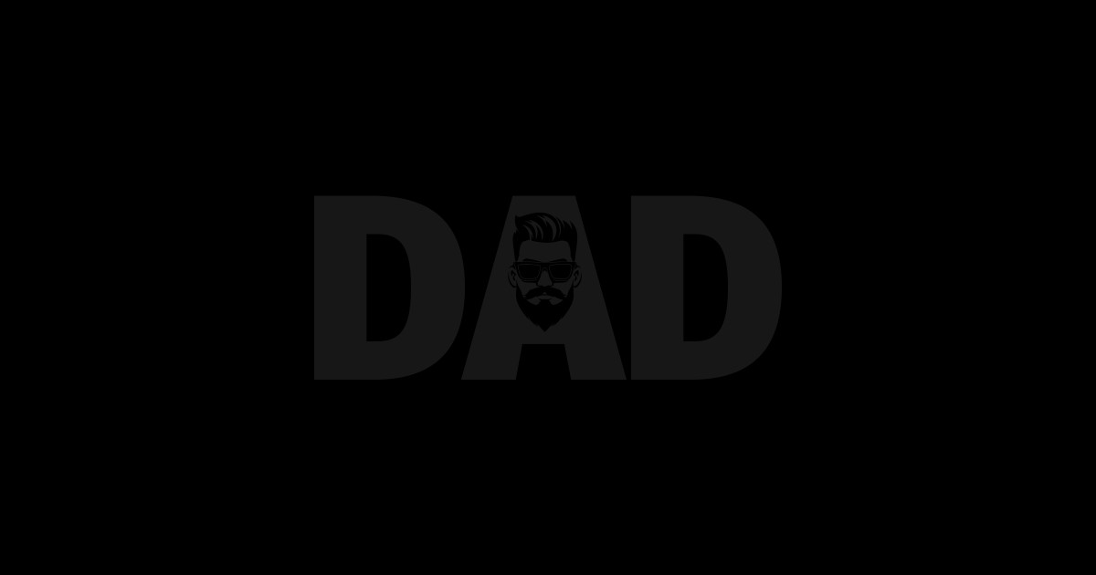 Dad Font Icon Logo - Dad - Posters and Art Prints | TeePublic