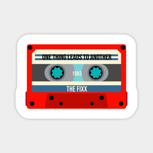 The Fixx Retro Red Cassette The Fixx Magnet Teepublic