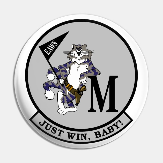 F-14 Tomcat - Just Win, Baby - Silver - Clean Style - F 14 Tomcat - Pin | TeePublic