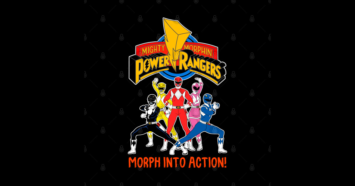 Morph into Action - Power Rangers - Posters and Art Prints | TeePublic