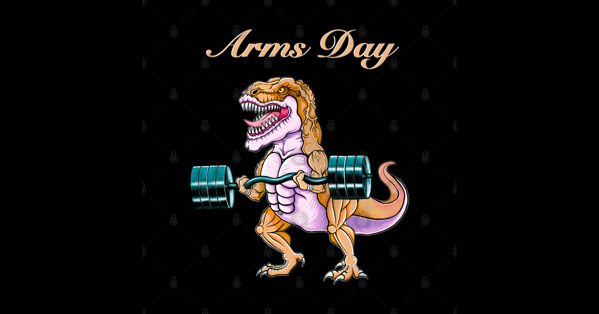 T-Rex Dinosaur Arms Day Fitness Gym - T Rex T Rex Lover - Posters and ...