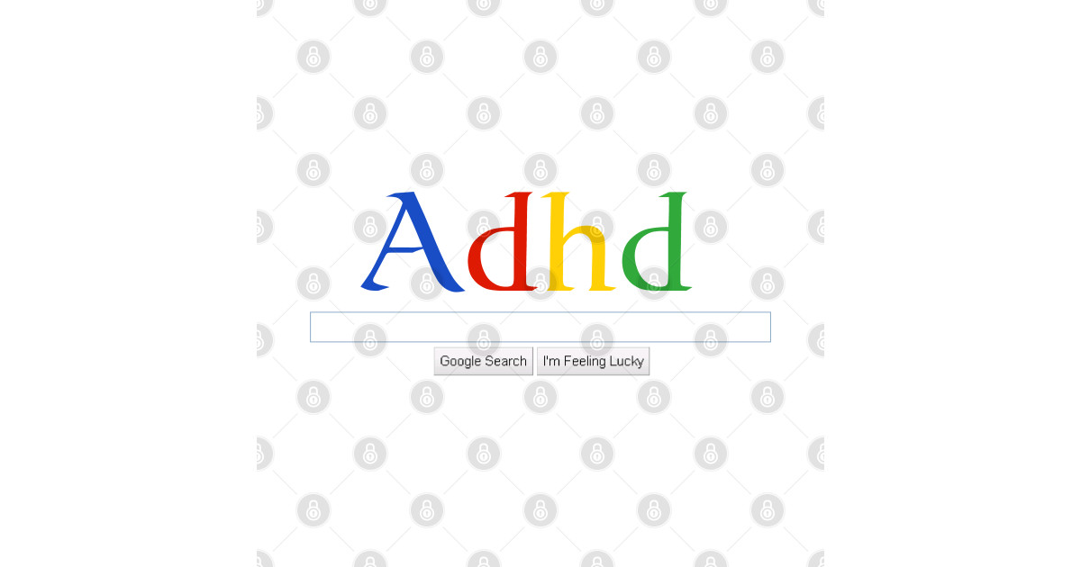 ADHD Google Logo - Adhd - T-Shirt | TeePublic
