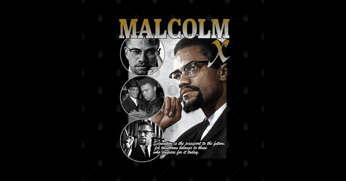 Malcolm X Retro Bootleg - Malcolm X - Posters and Art Prints | TeePublic