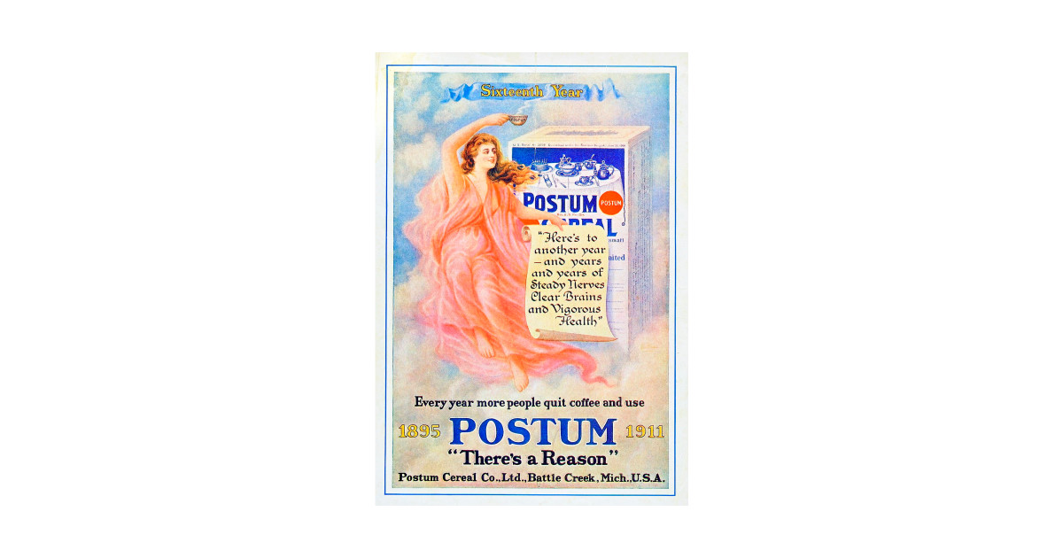Postum Cereal Ad, 1911 - Vintage Ad - T-Shirt | TeePublic
