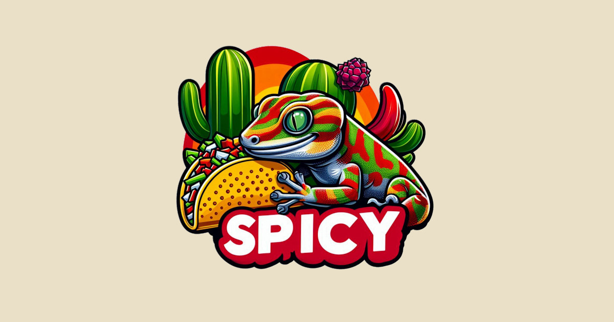 Desert Banded Gecko-Spicy - Desert Banded Gecko Eating A Tacos - T ...