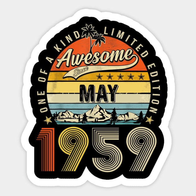 Awesome Since May 1959 Vintage 64th Birthday - Awesome Since May 1959 ...