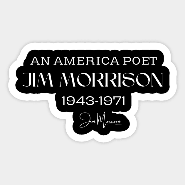 jim morrison - Band - Sticker | TeePublic