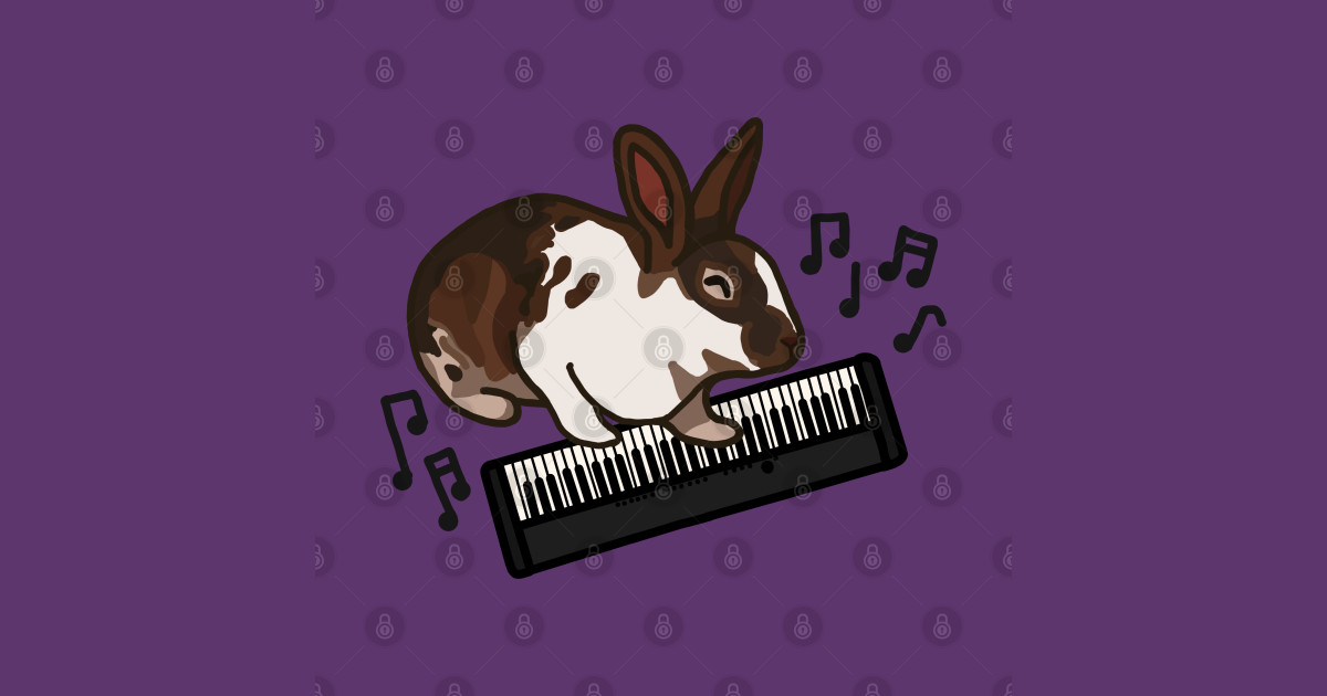 Keyboard Bunny - Bunny - T-Shirt | TeePublic