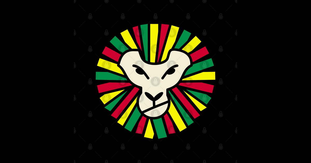 Lion Rastafari - Rastafari Lion - Sticker | TeePublic