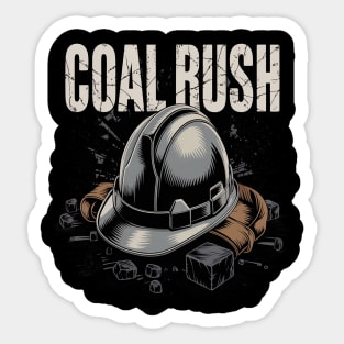 West Virginia Coal Rush Hard Hat Manufa Stickers for Sale | TeePublic
