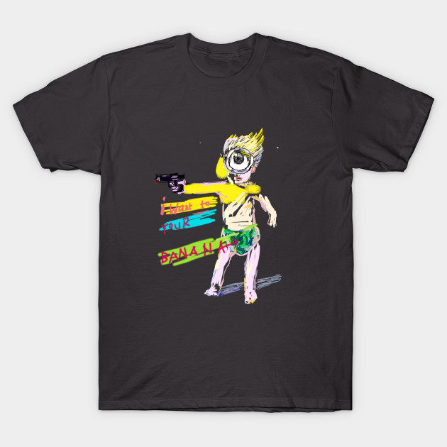 Baby with gun - Cool - T-Shirt | TeePublic