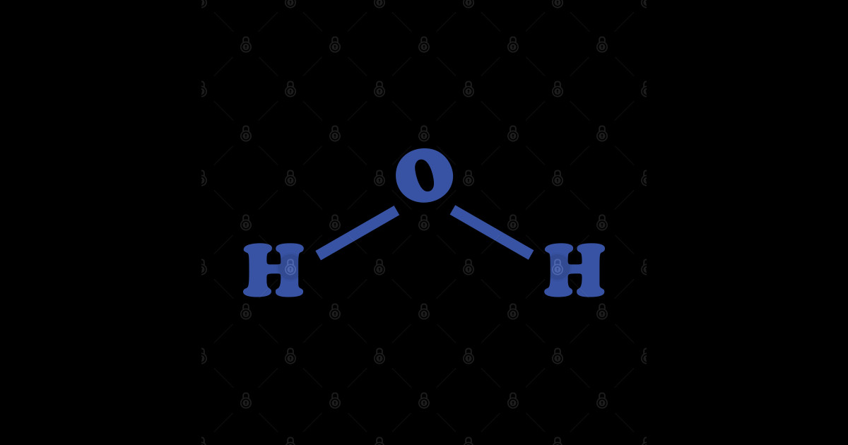 Water Molecule Chemical Formula - Water Structural Molecular Formula ...