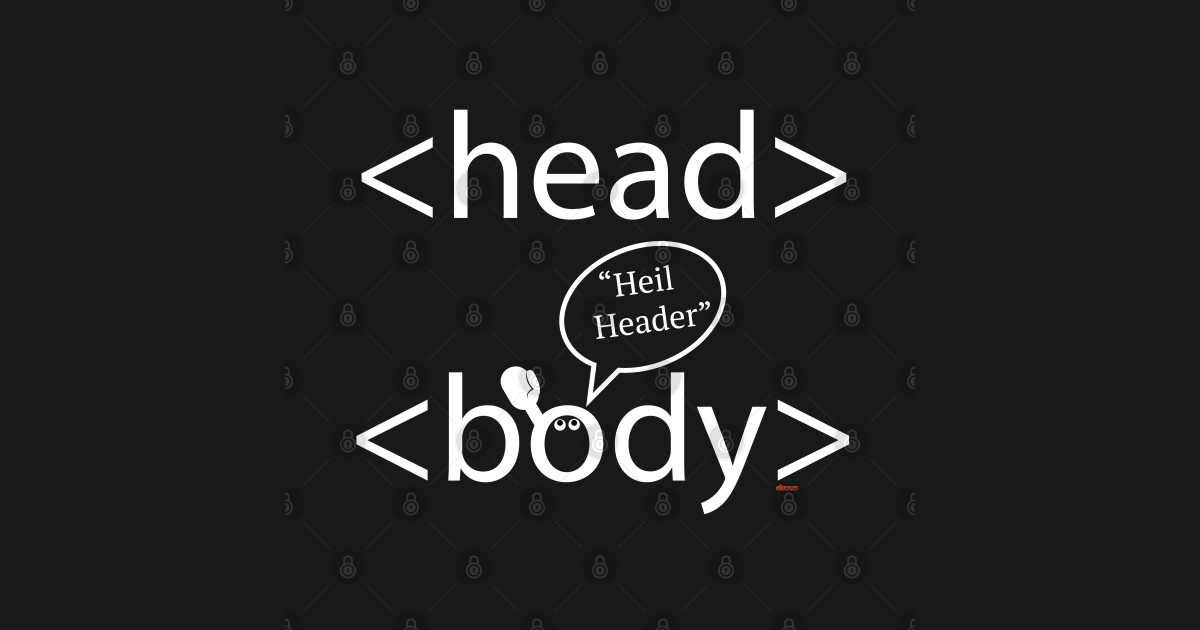 head and body - Html - T-Shirt | TeePublic