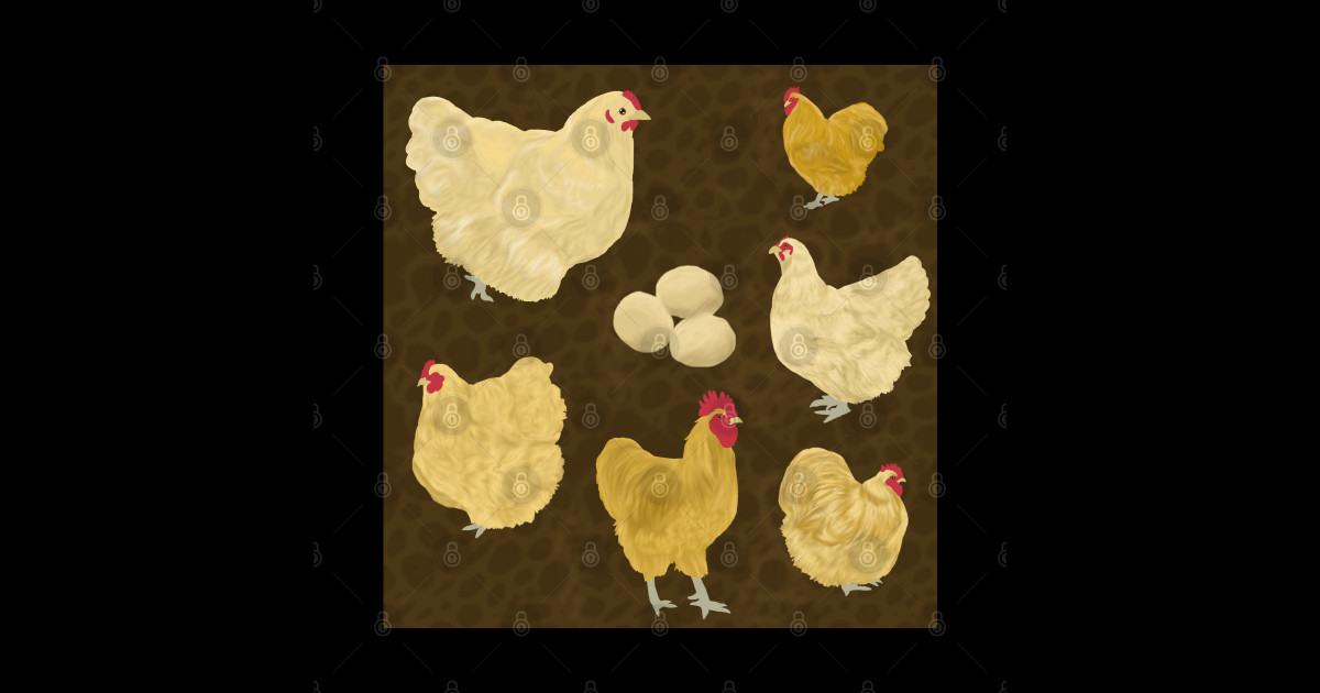 Buff Orpington Chicken Brown - Chickens - Sticker | TeePublic
